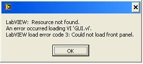 "LabVIEW load error code 3" USB drive - NI Community
