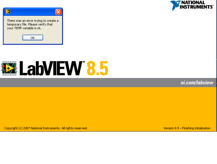 Help Serious Error Labview Not Opening Ni Community 
