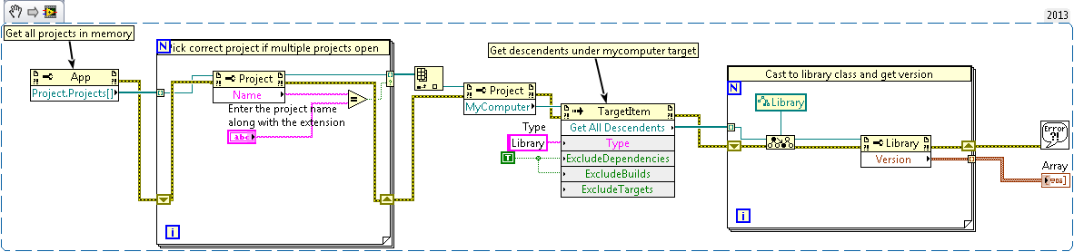 Get Labview Project Library Lvlib Version Programmatically Using 7626