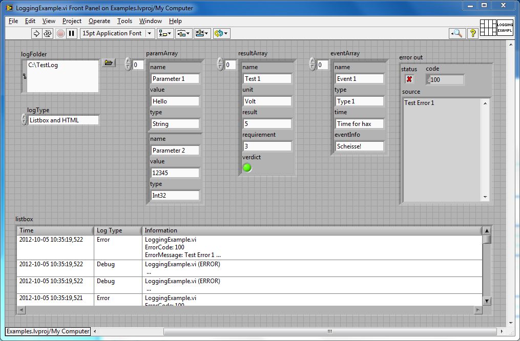Object Oriented Logging With Labview Ni Community 9347