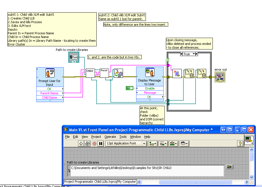 How to Programmatically Create Child (Sub) Libraries Using LabVIEW - NI Community