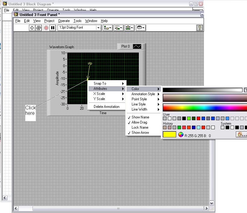 how do you change the annotation color