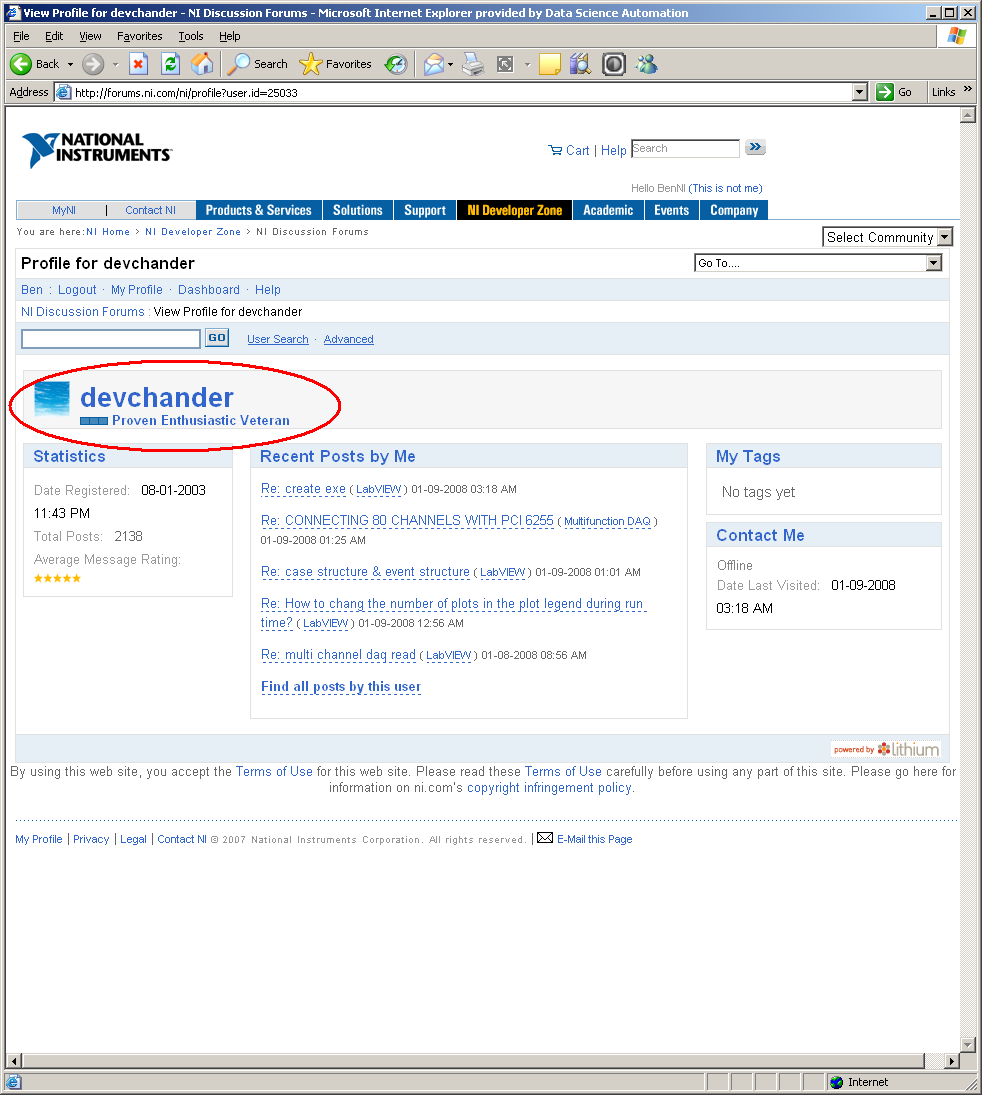 Congrats Dev - Page 2 - NI Community