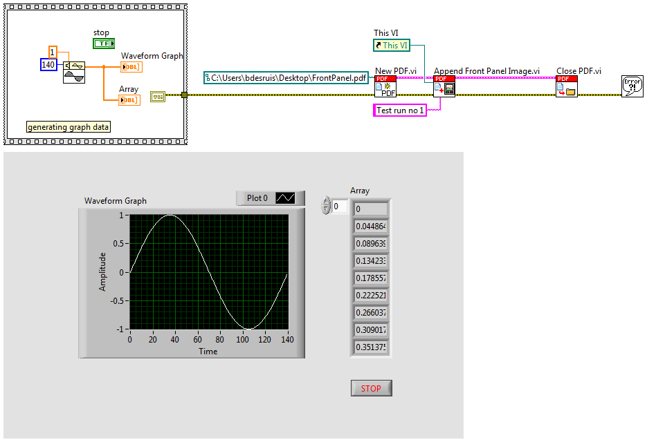 Vi Front Panel To Pdf Ni Community 