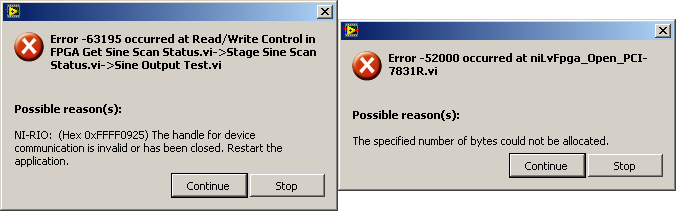 Fpga Error 63195 Ni Community 