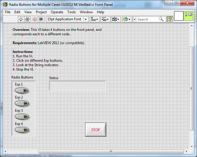Radio Buttons For Multiple Cases Ni Community 