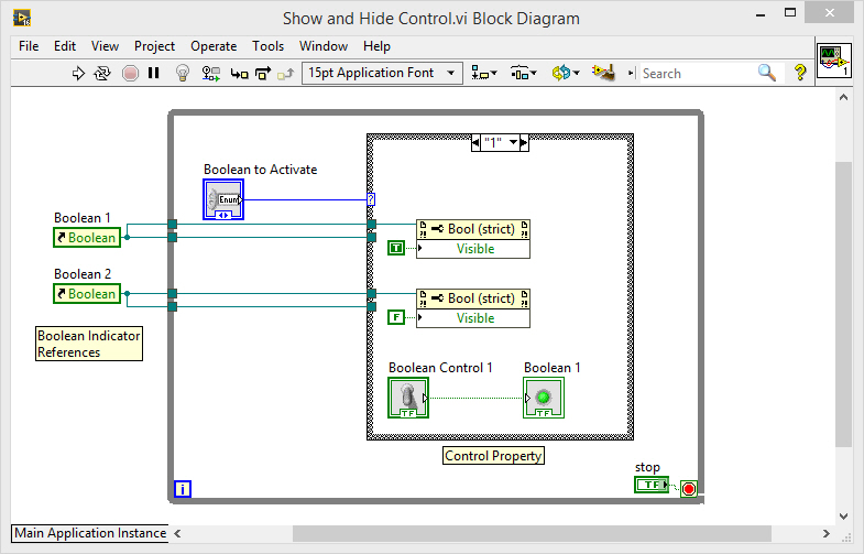 Visibility Property Nodes for Controls/Indicators in a Case Structure ...