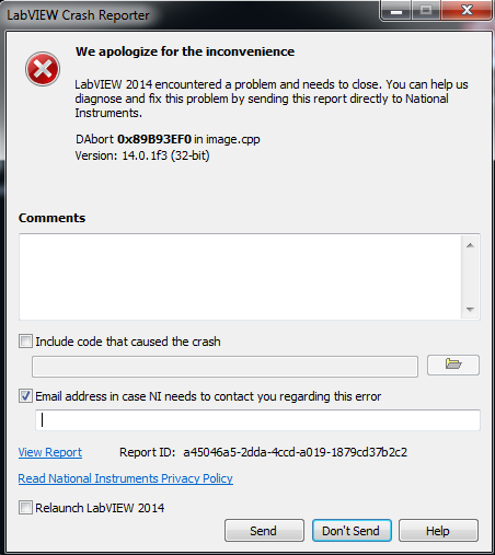 Labview Crash Ni Community 