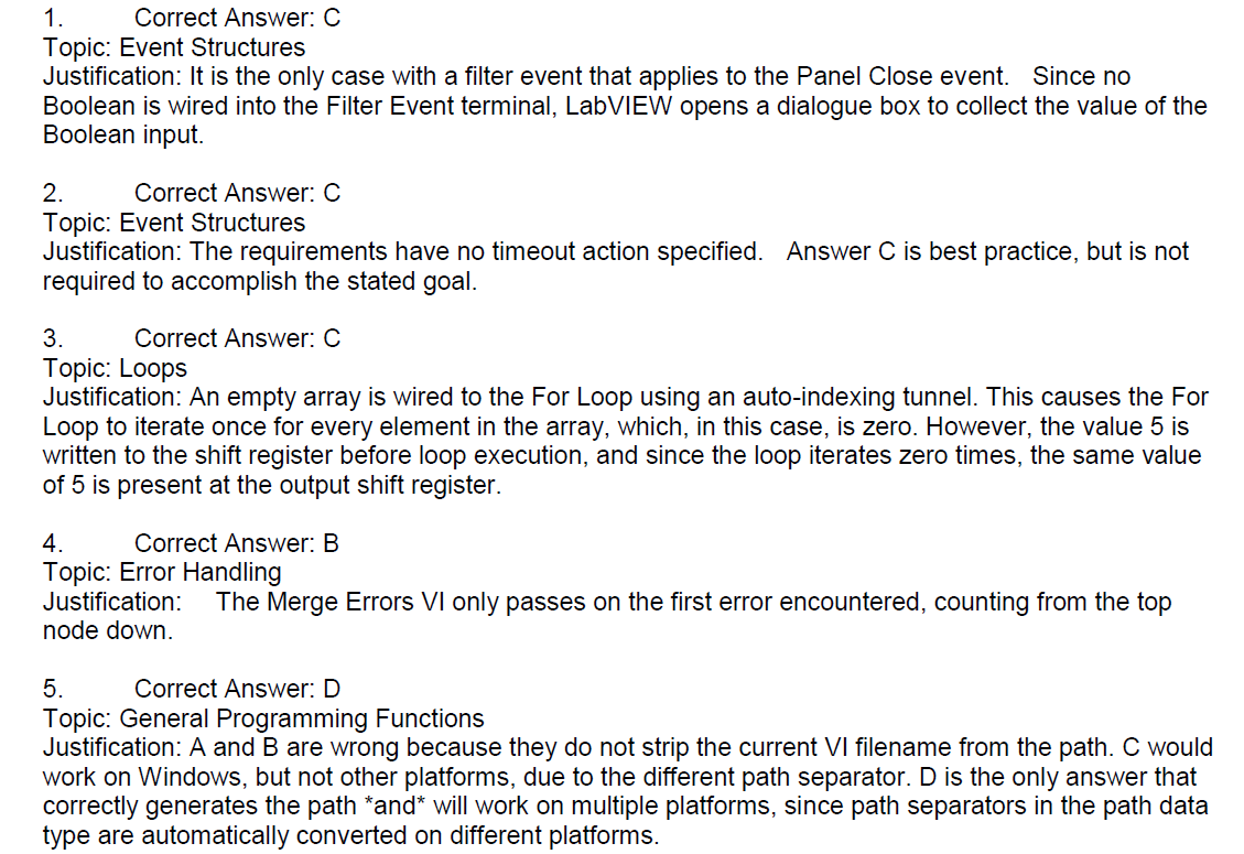 Labview Reworked Clad Exam Suggestions For Improvement Ni Community 