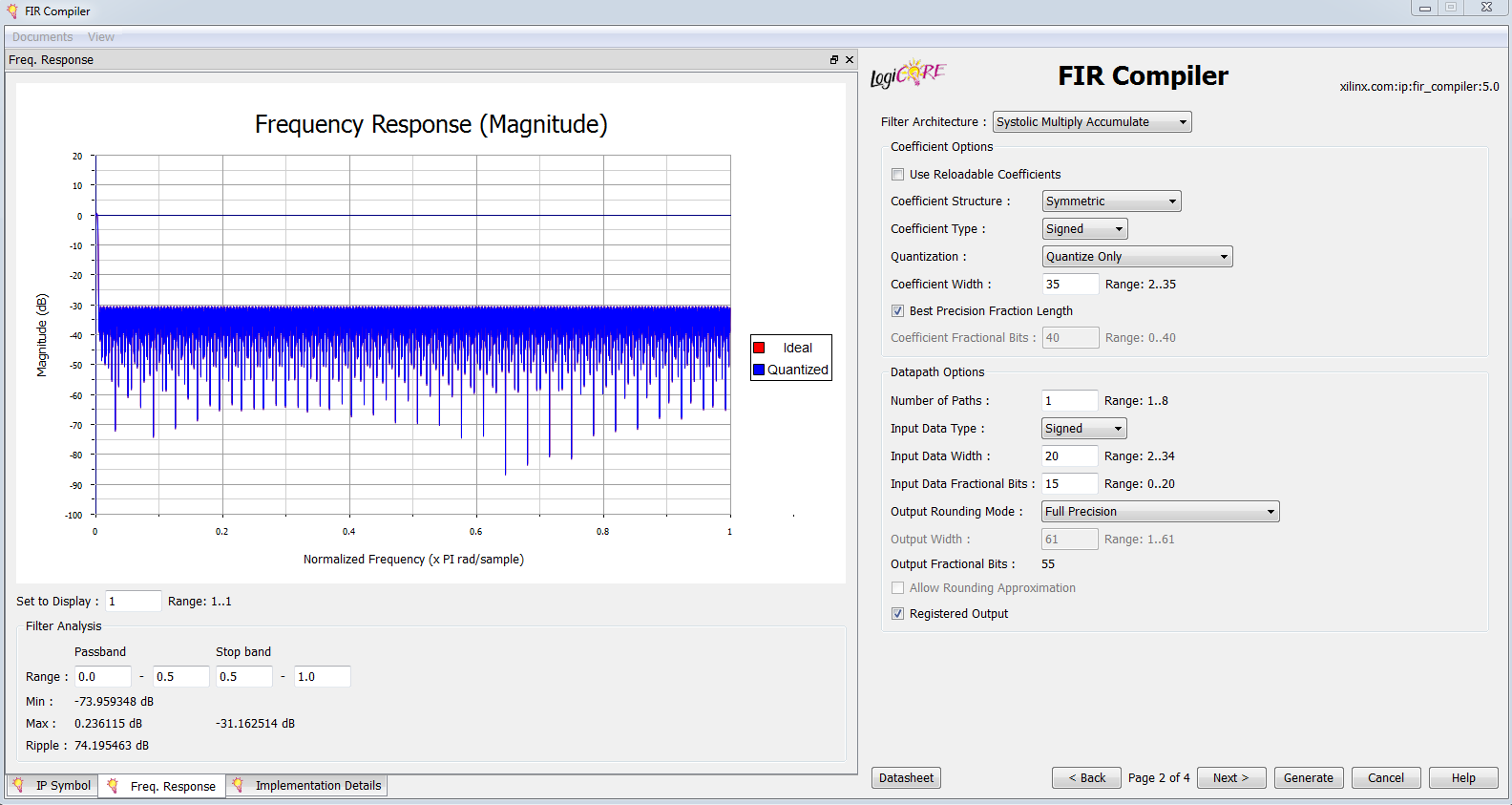 FIR Filter (Xilinx Compiler) Issues - NI Community