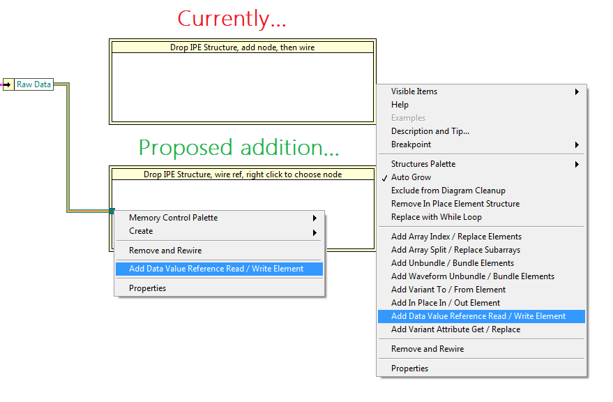 In Place Element Structure - add element from tunnel - NI Community