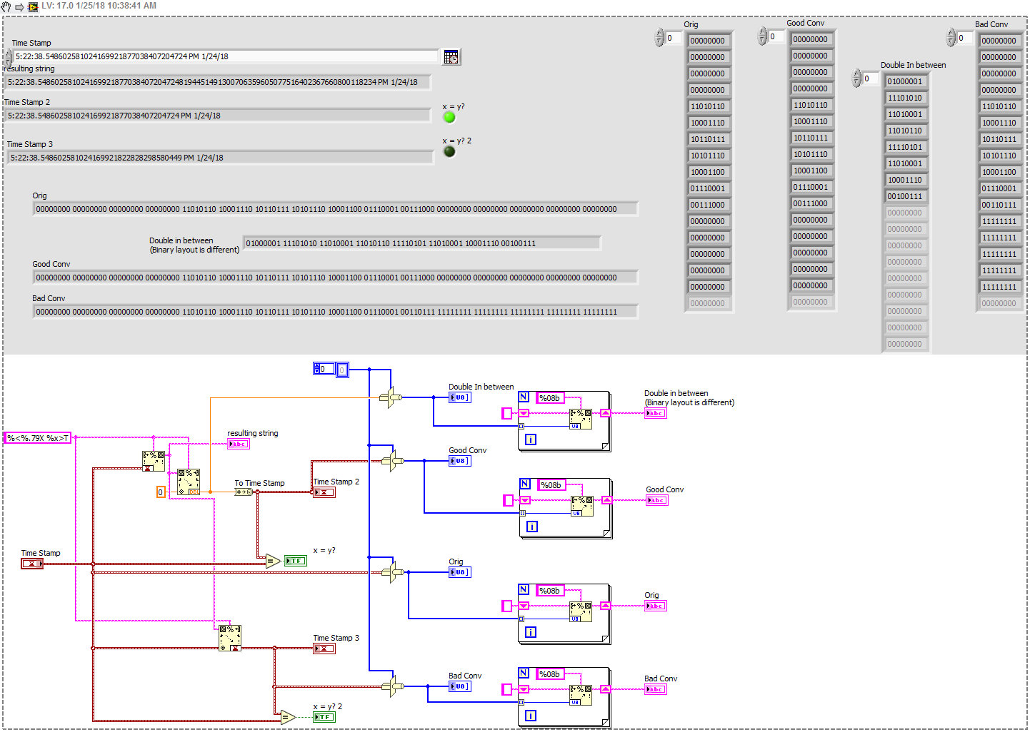 Solved: TimeStamp to Text = Insanity - NI Community