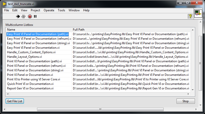 Truncate Paths In Multicolumn Listbox Ni Community 
