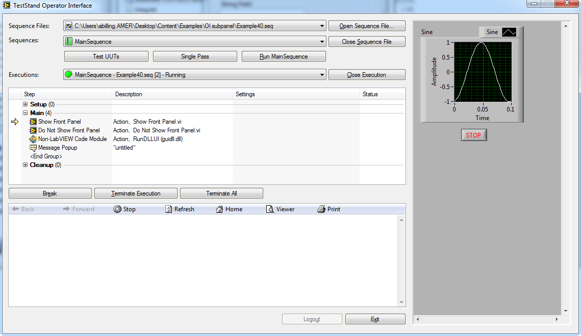 Dynamic Labview Front Panel Gui Keep Front Panel Open While Executing