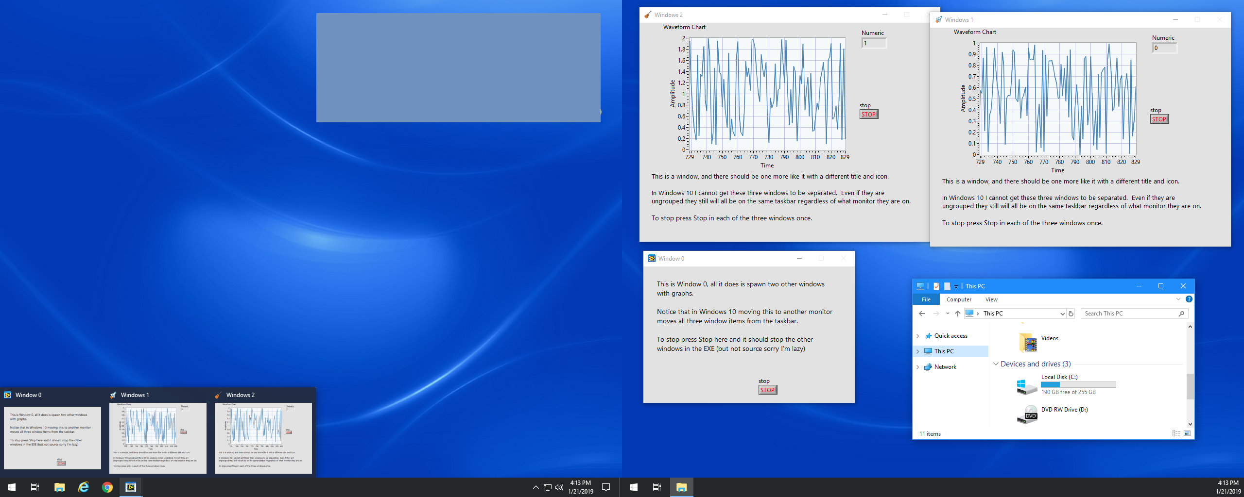 Labview Exe Multi Taskbar Behavior Ni Community 
