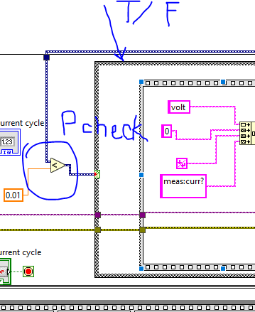 Signal extraction from while loop for use in true/false block - NI ...