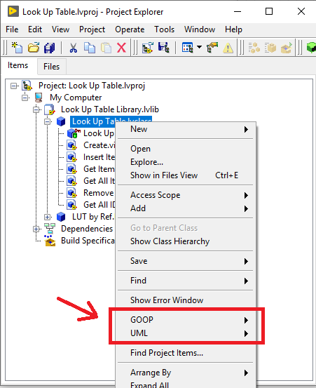 Solved: Project right click menu - NI Community