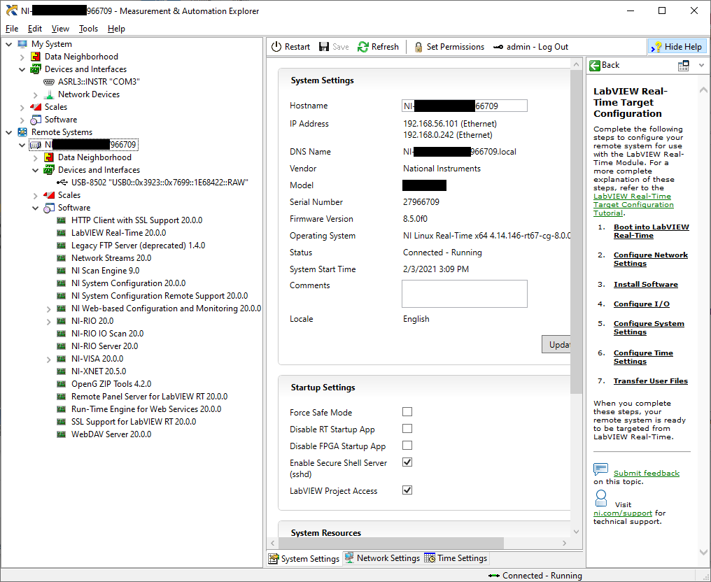 Solved: USB XNet Device Alias Missing on RT Target - NI Community