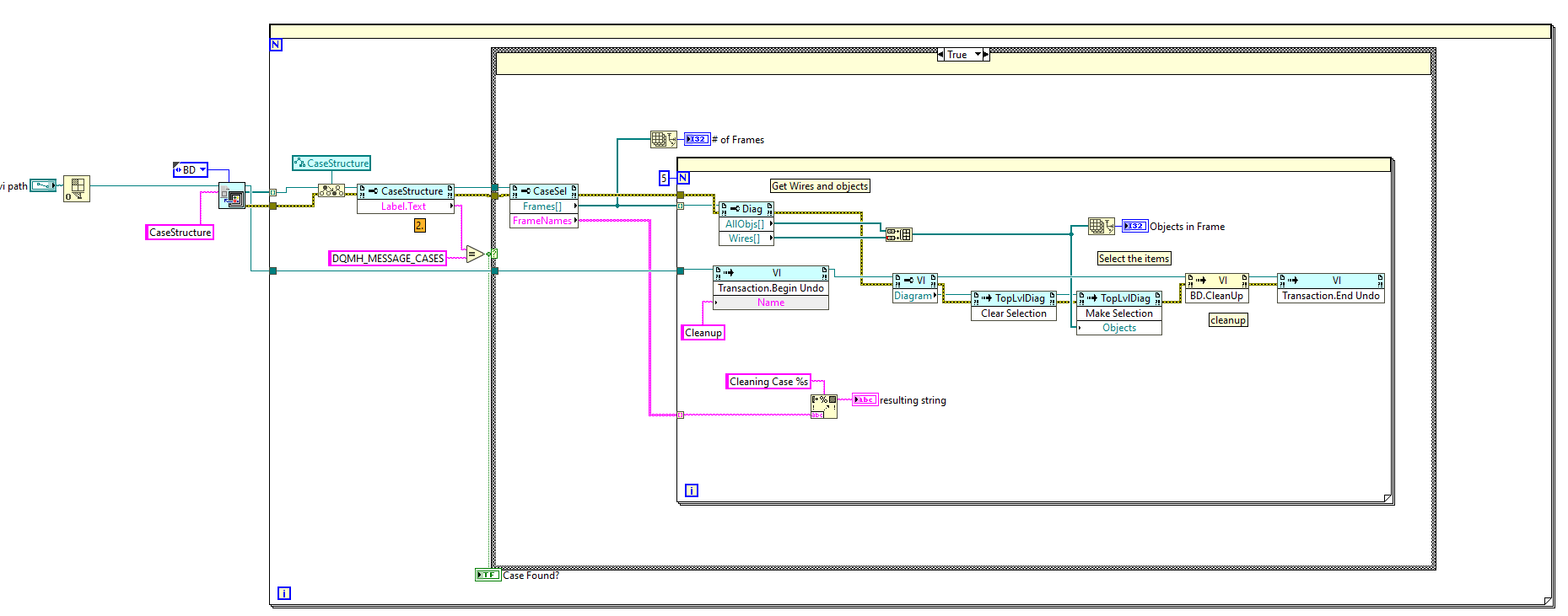Vi Scripting Block Diagram Cleanup Selection Ni Community 