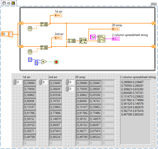Solved: How to make 2 parallel columns in one txt file - NI Community