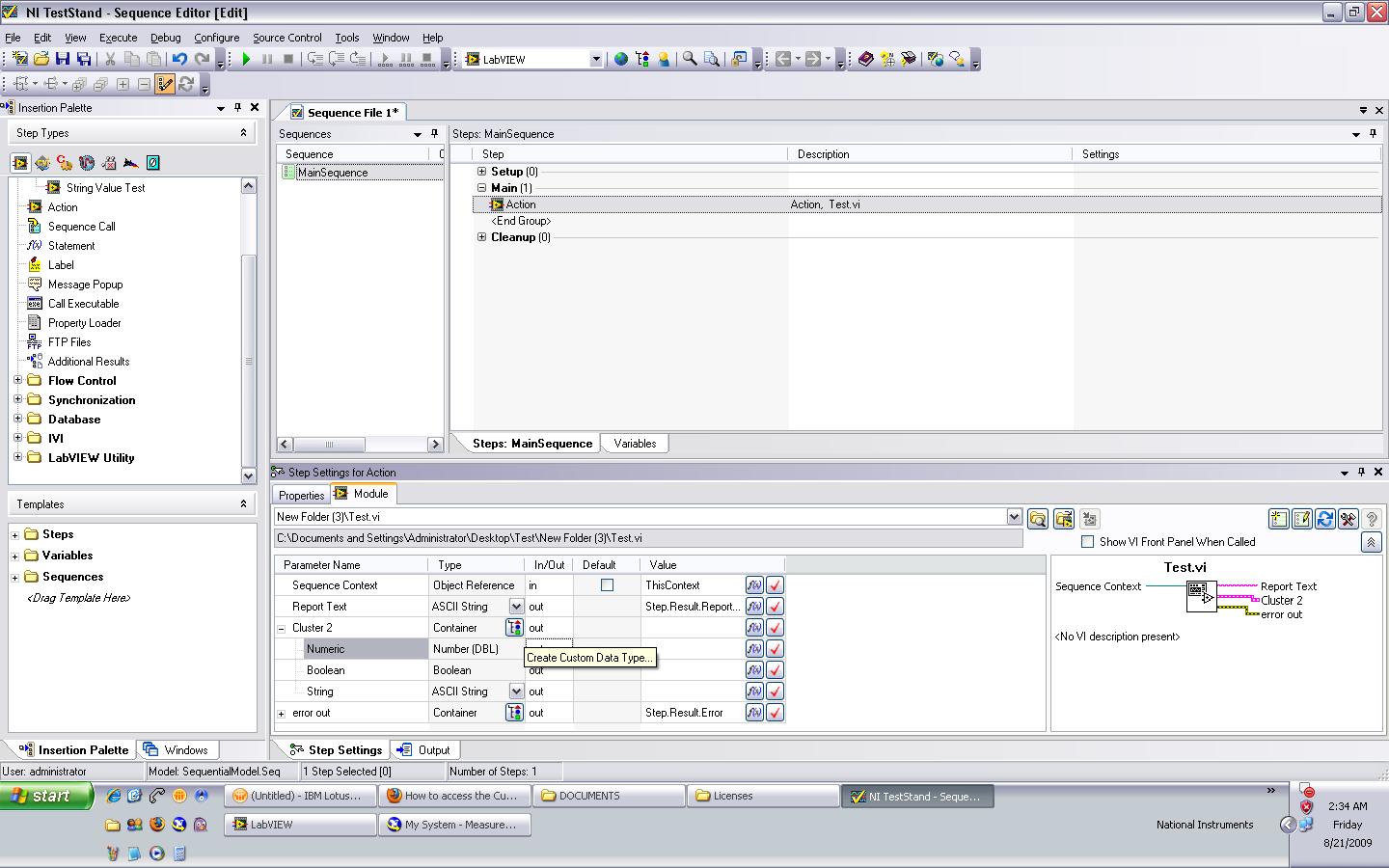 How to access the Custom Data type variable given in Expression edit control To and From LabVIEW ...