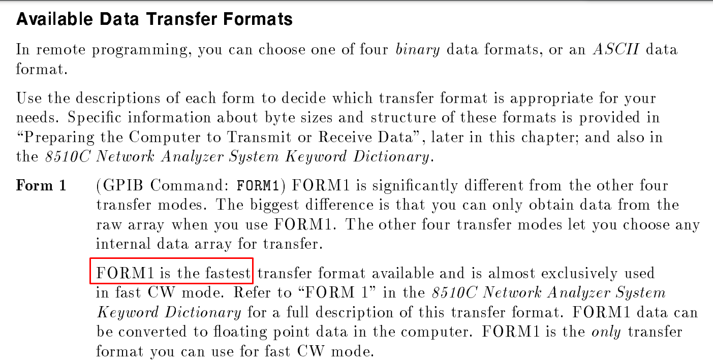 GPIB-USB adapter link to HP8510C slow in reading data - NI Community