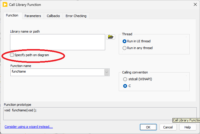 Labview built executable locating DLL location at startup - NI Community
