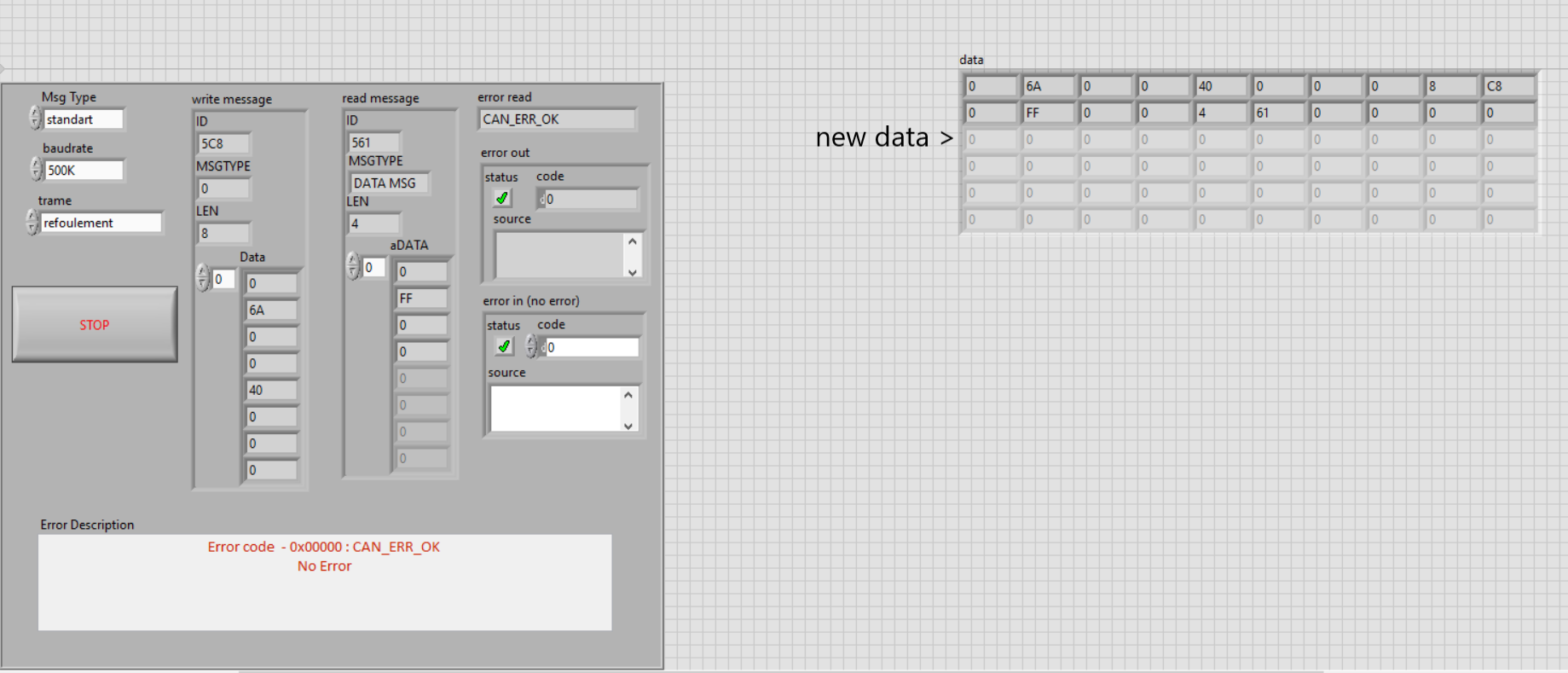 Solved: creat 2d array with 2 cluster - NI Community