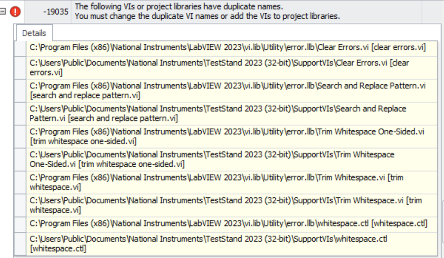 Solved: Error: Duplicate Files Included in Deployment (-19035) - NI Community