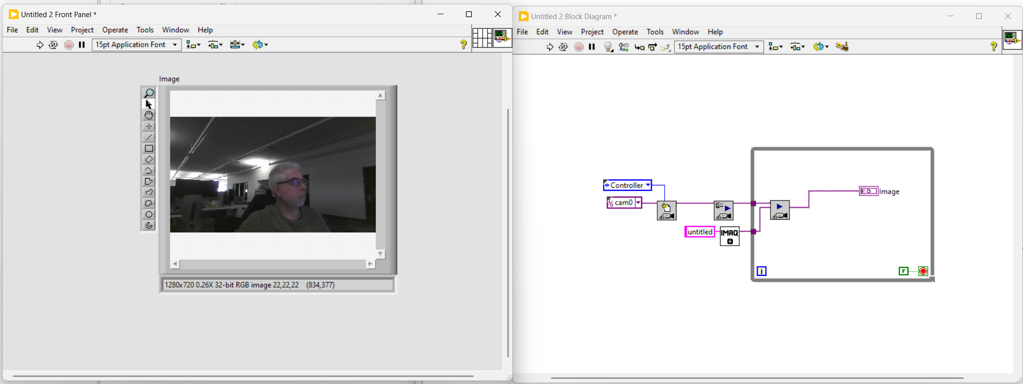 Solved: The program crashes as soon as the IMAQdx session control on the 64-bit labview front ...