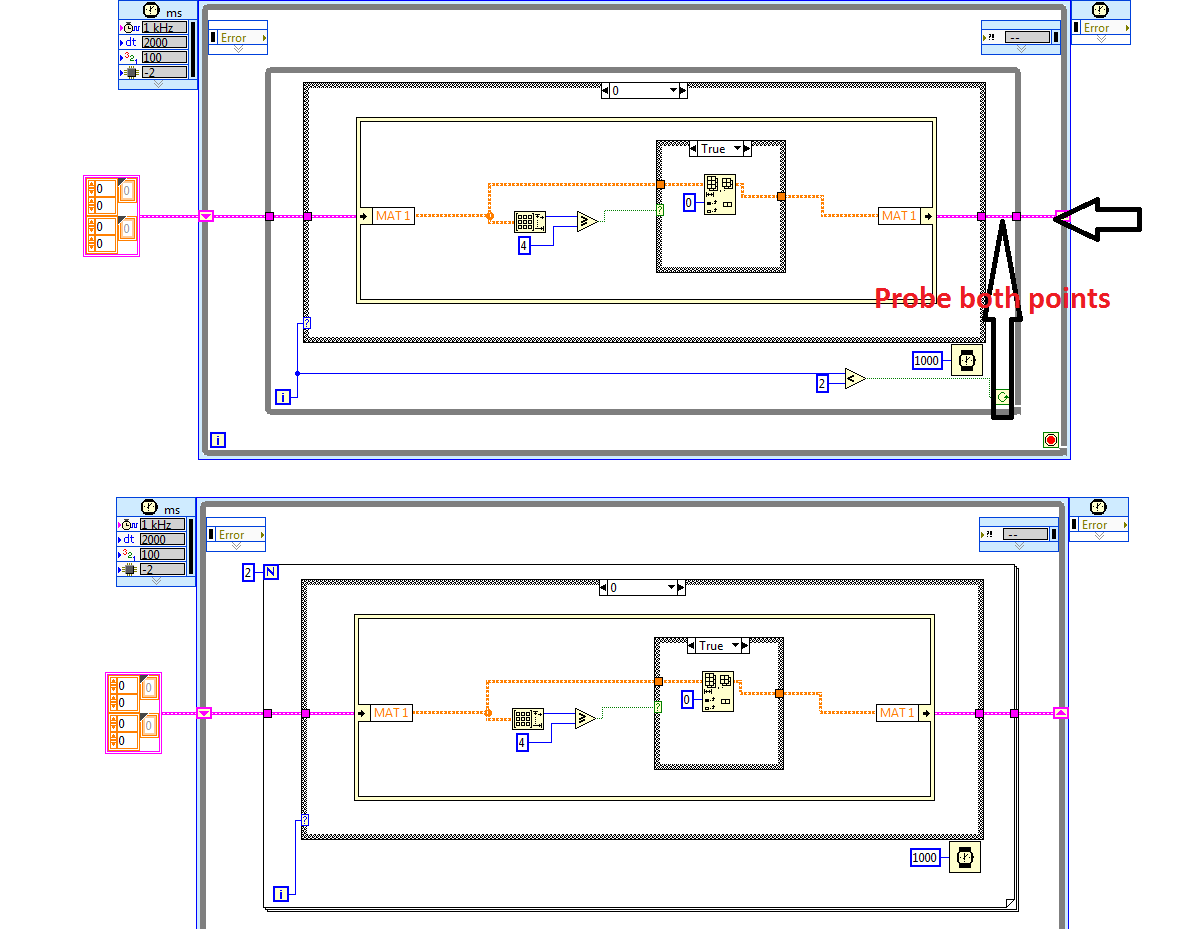 Values not updated after case structure - NI Community