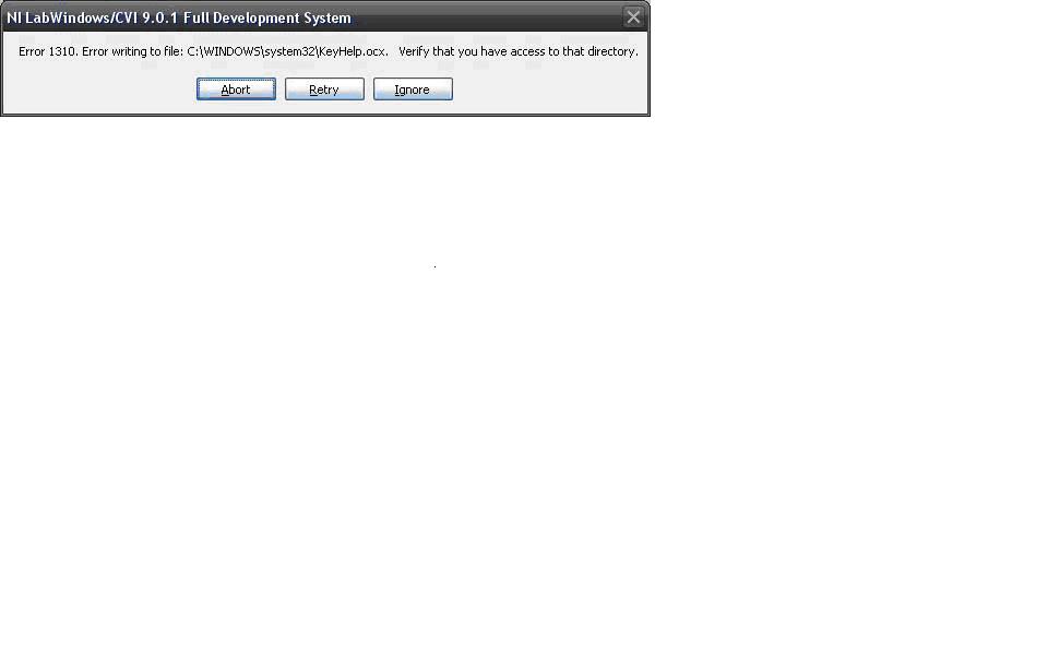 Recieving The Following Error During Labwindows Cvi Install Ni Community 