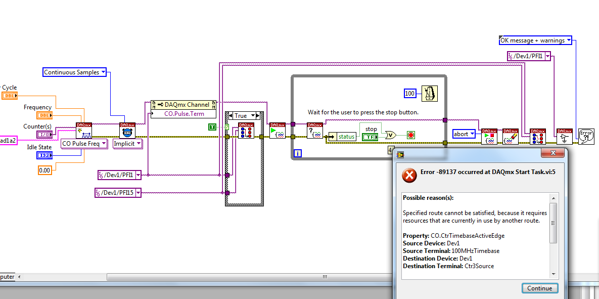 Reset Output Terminal Daqmx For Counter Ni Community 