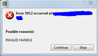 Stop warning dialog from appearing with custom error codes - NI Community