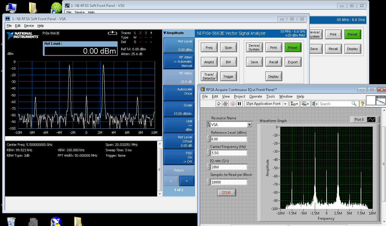 Power Spectrum VI gives different peak amp. vs RFSA front panel?!? - NI Community